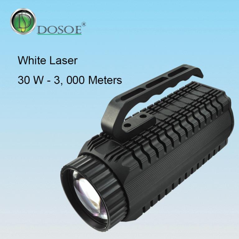 White laser searchlights